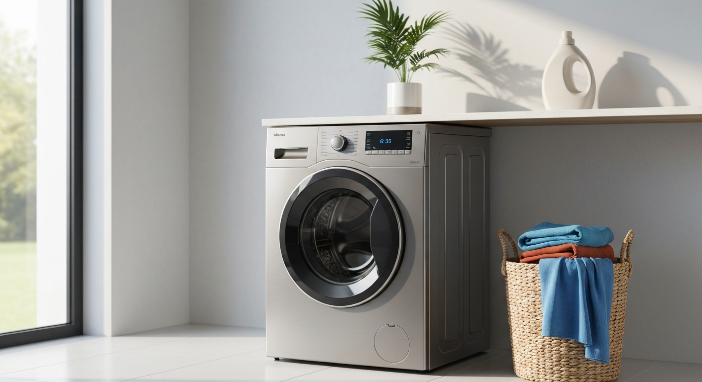 Midea 12KG Front Load Washing Machine | Titanium (Model No: MF200W120WB ...