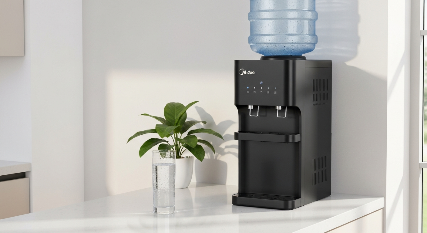 Midea Top Loading Water Dispenser | Black (Model No: YL1662-B ...